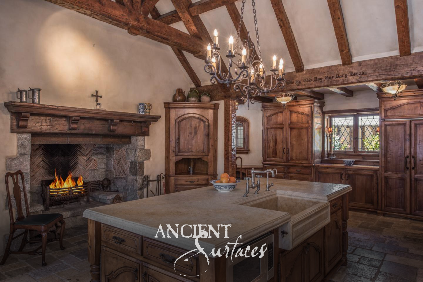 A Home Reborn in Stone: Ancient Surfaces’ Reclaimed Limestone Renovation