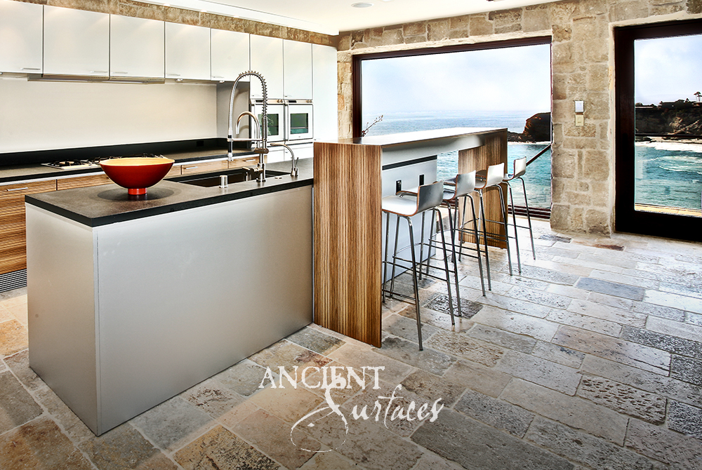A Coastal Sanctuary Transformed with Ancient Surfaces Limestone